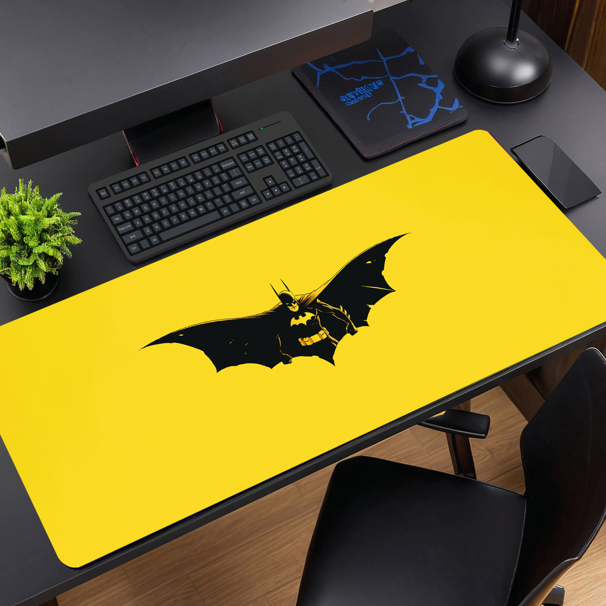 Batman Desk Mat (31 X 12 Inches) - Gaming Mouse Pad | Rubber Base Desk ...
