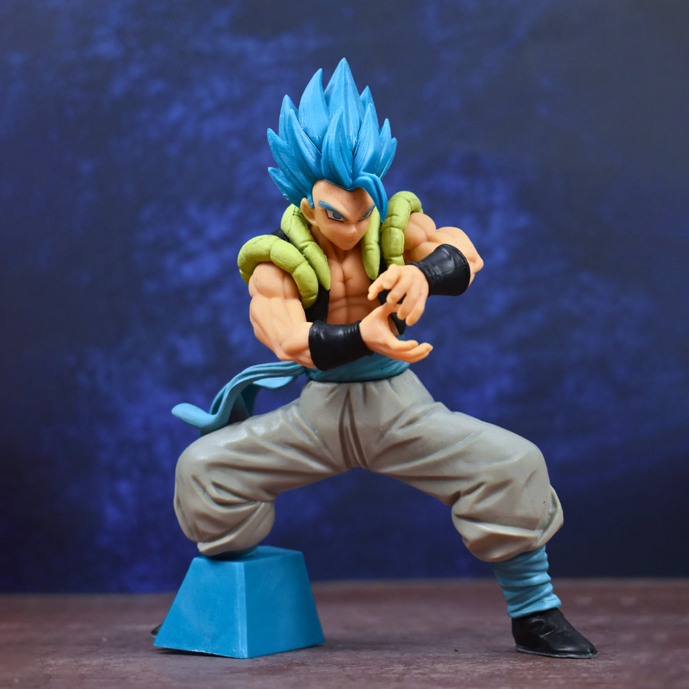 GOGETA SSJ BLUE ACTION FIGURE WITH STAND (15 CM HEIGHT) – Masi Originals