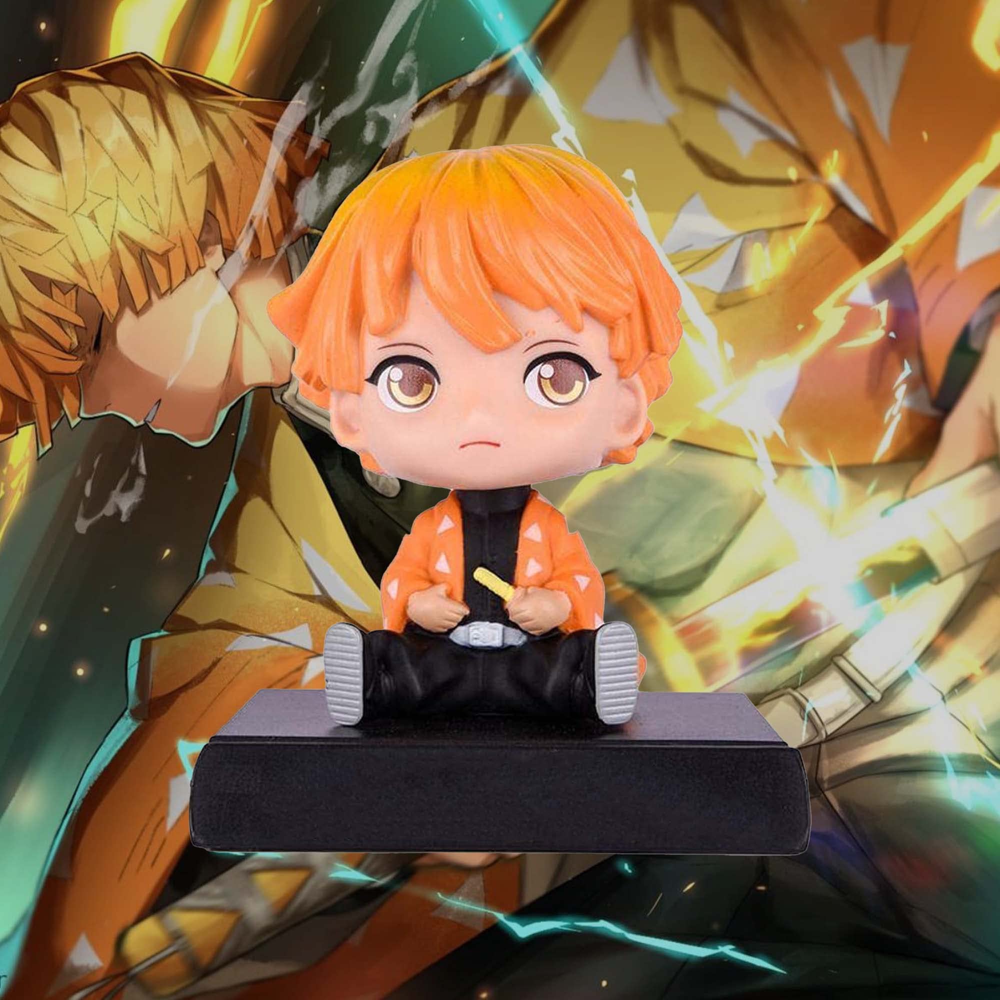 ZENITSU AGATSUMA BOBBLEHEAD/MOBILE HOLDER STAND – Masi Originals