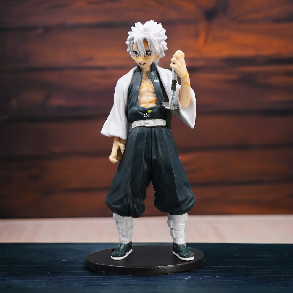 Sanemi Shinazugawa Wind Style Hashira Action Figure With Stand - Demon ...