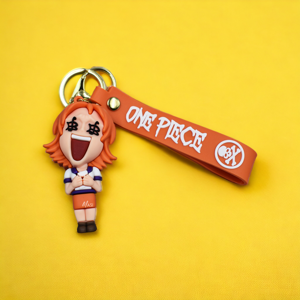 Nami Silicon Rubber Keychain - One Piece – Masi Originals
